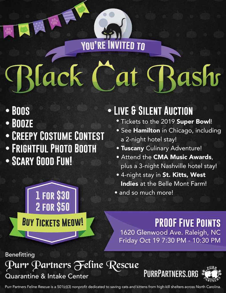 Black Cat Bash | Purr Partners Feline Rescue